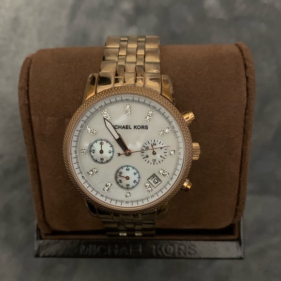 MICHAEL Michael Kors | Accessories | Michael Kors Mk526 Rose Gold Watch ...
